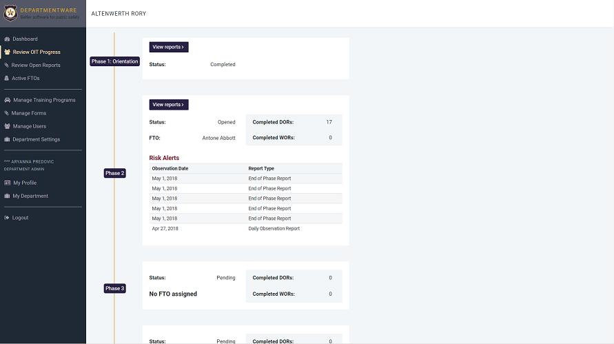 Departmentware | Better software for public safety